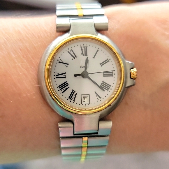 Dunhill | Accessories | Dunhill Womens Two Tone Millennium Watch 8k ...